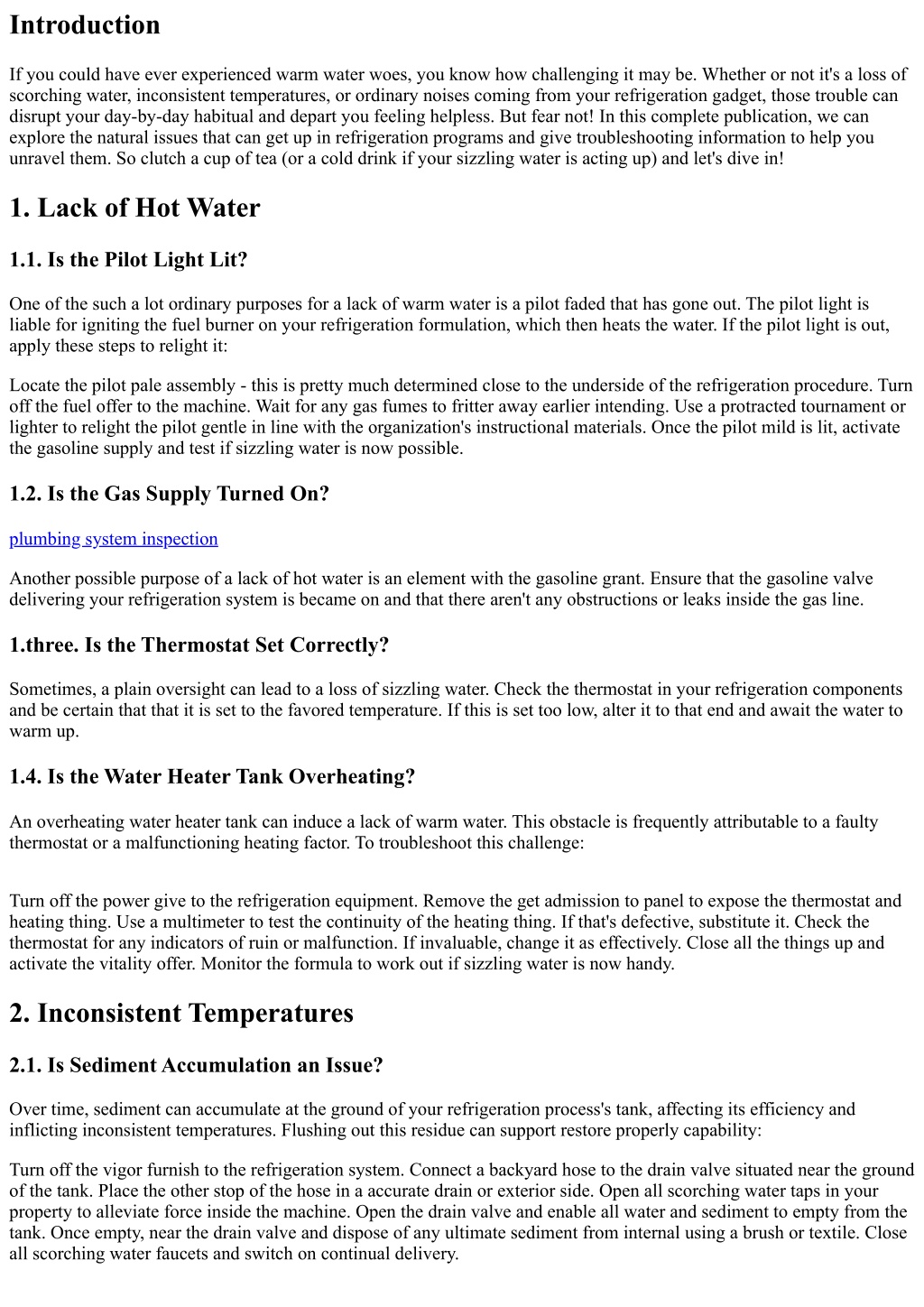 Ppt Hot Water Woes Troubleshooting Common Issues In Refrigeration Systems Powerpoint