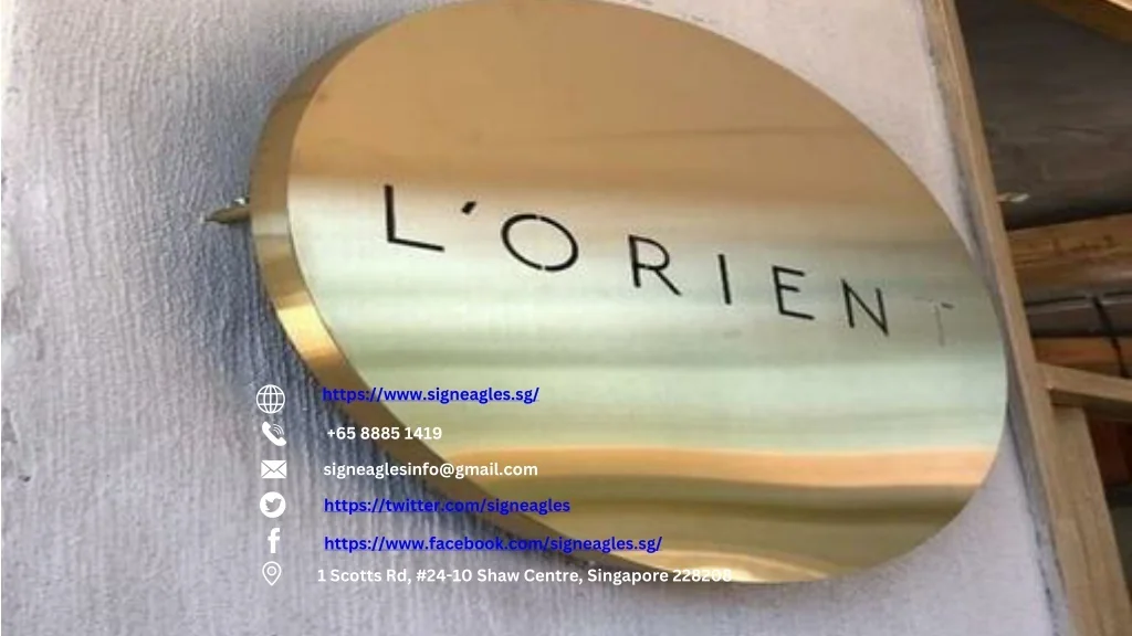 PPT - Metal Signage Singapore PowerPoint Presentation, free download ...