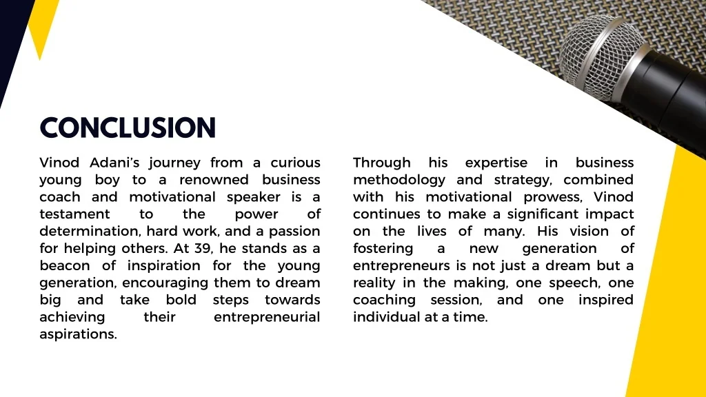 PPT - Who is Vinod Adani? The Motivational Speaker & Business Coach ...