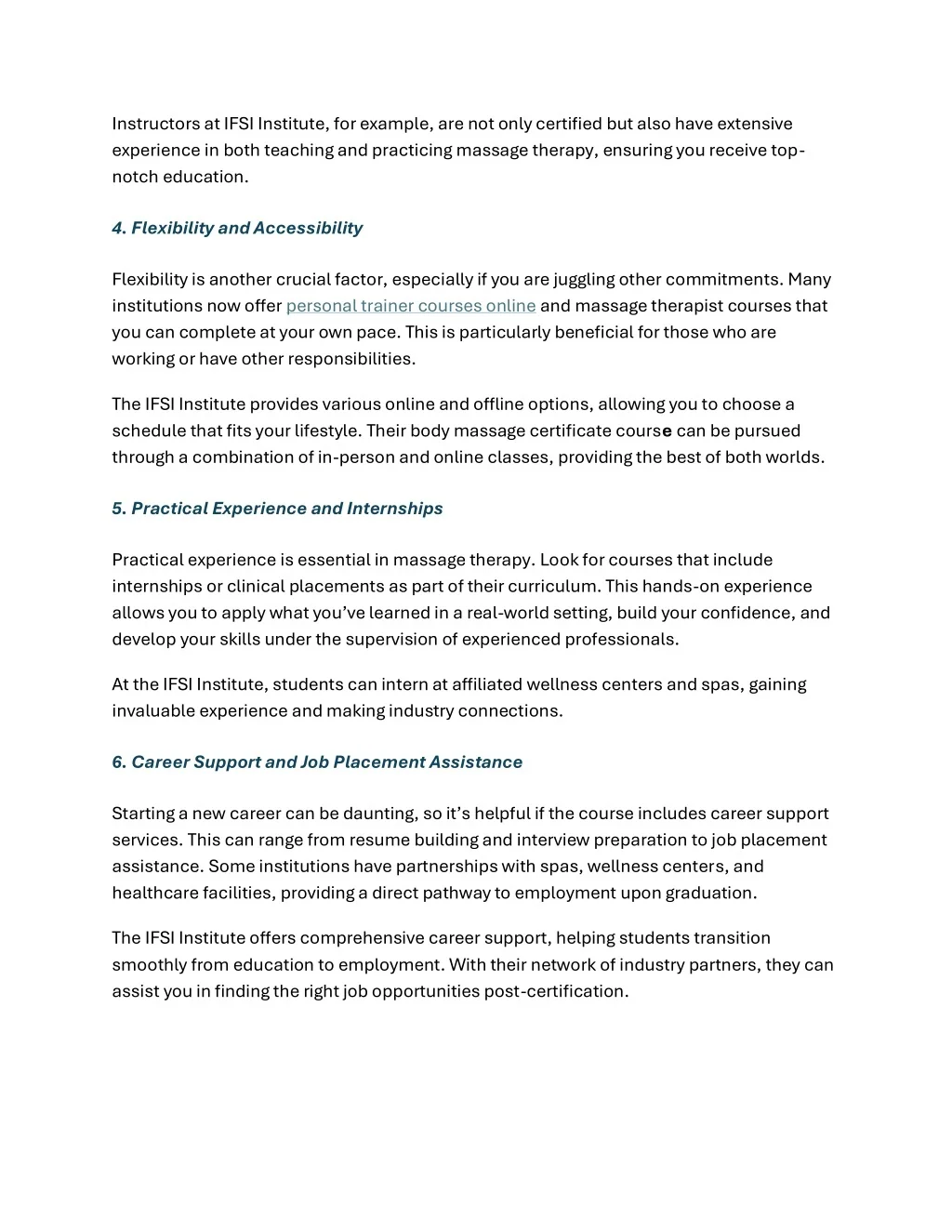 PPT - IFSI What Should You Look for in a Good Massage Therapy Course ...
