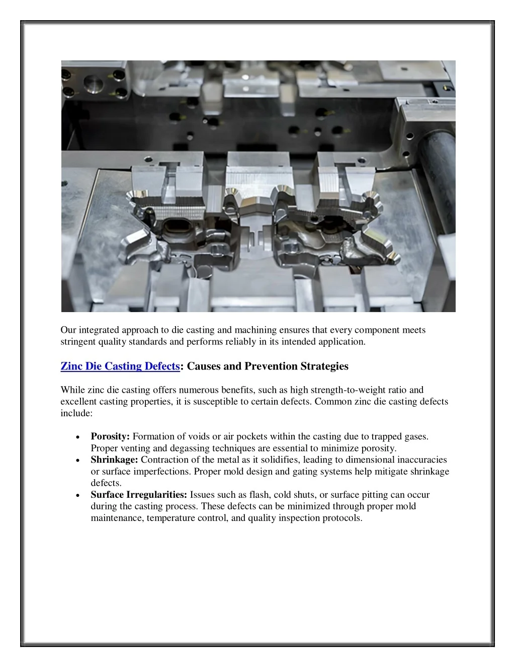 PPT - Mastering Die Casting: Molds, Aluminum Finishes, Machining, and ...