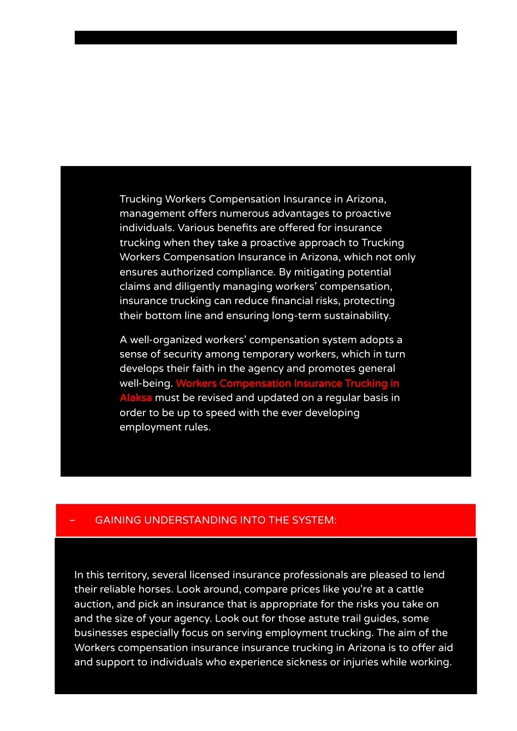 PPT - Workers Compensation Insurance For Trucking in Arizona PowerPoint ...