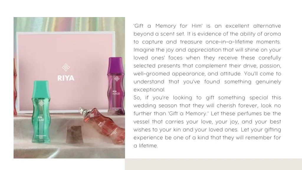 PPT - Gift a Memory Perfume Sets Crafted to Treasure Moments this ...