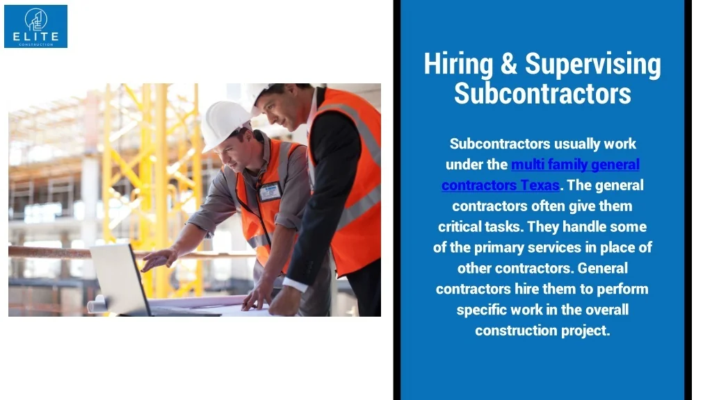 PPT - Top Characteristics of Multi Family General Contractors in Texas ...