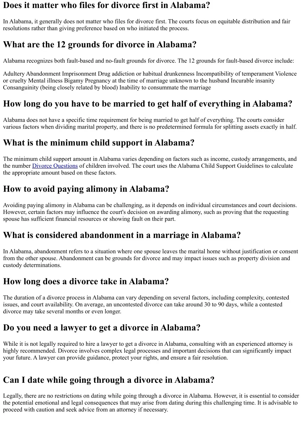 PPT - Spotlight on Divorce Laws in Alabama PowerPoint Presentation ...