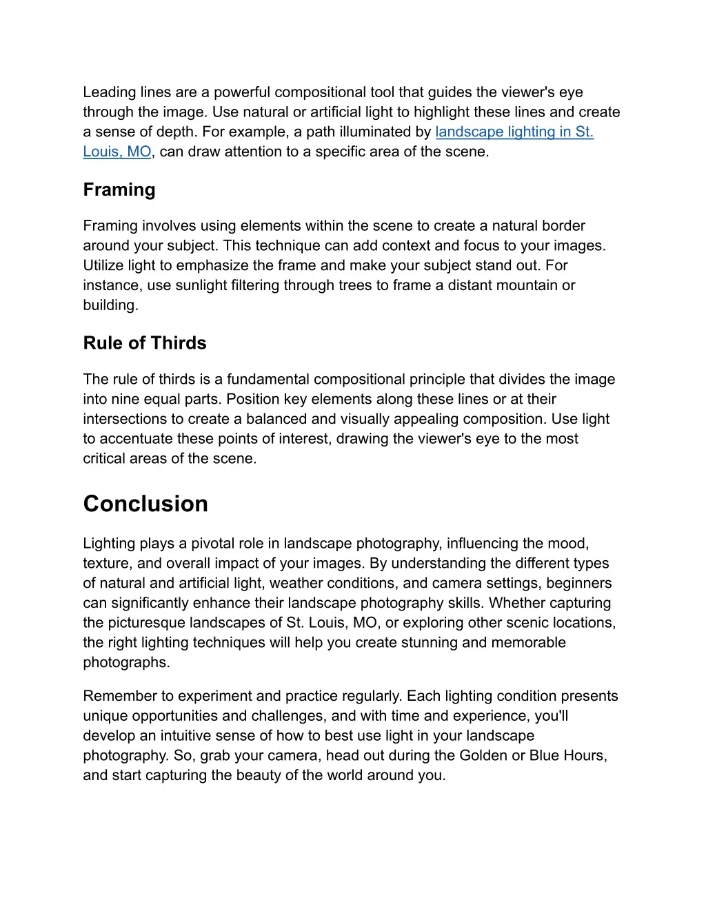 PPT - What is the Best Lighting for Landscape Photography? PowerPoint ...