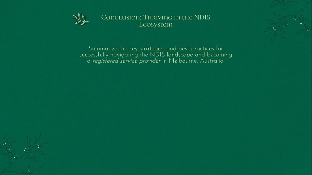 PPT - Registered NDIS Service Provider Melbourne PowerPoint ...