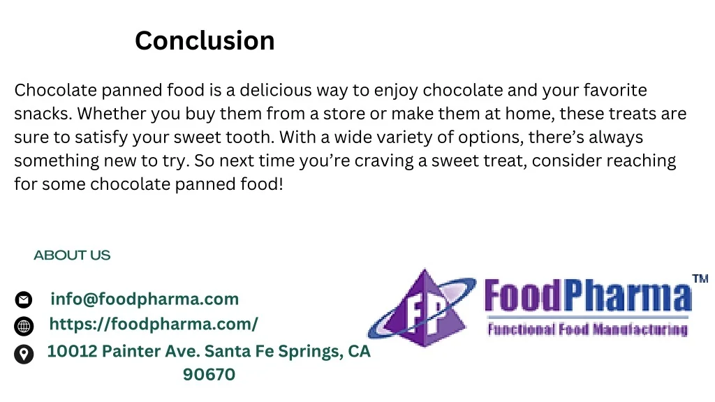 PPT - Indulge in Chocolate Panned food Delicacies PowerPoint ...