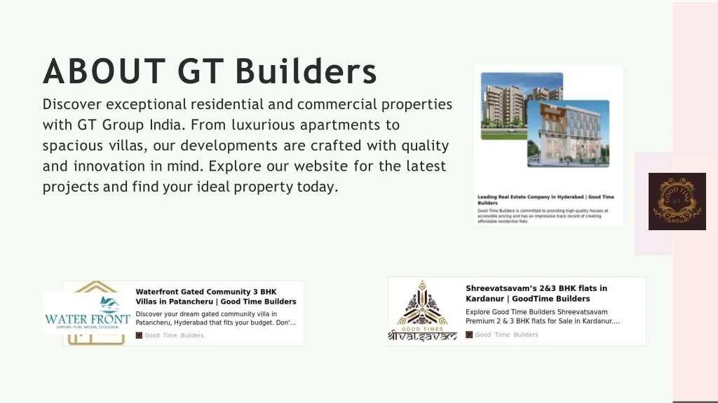 PPT - Gated community apartments & villas at goodtimebuilders ...