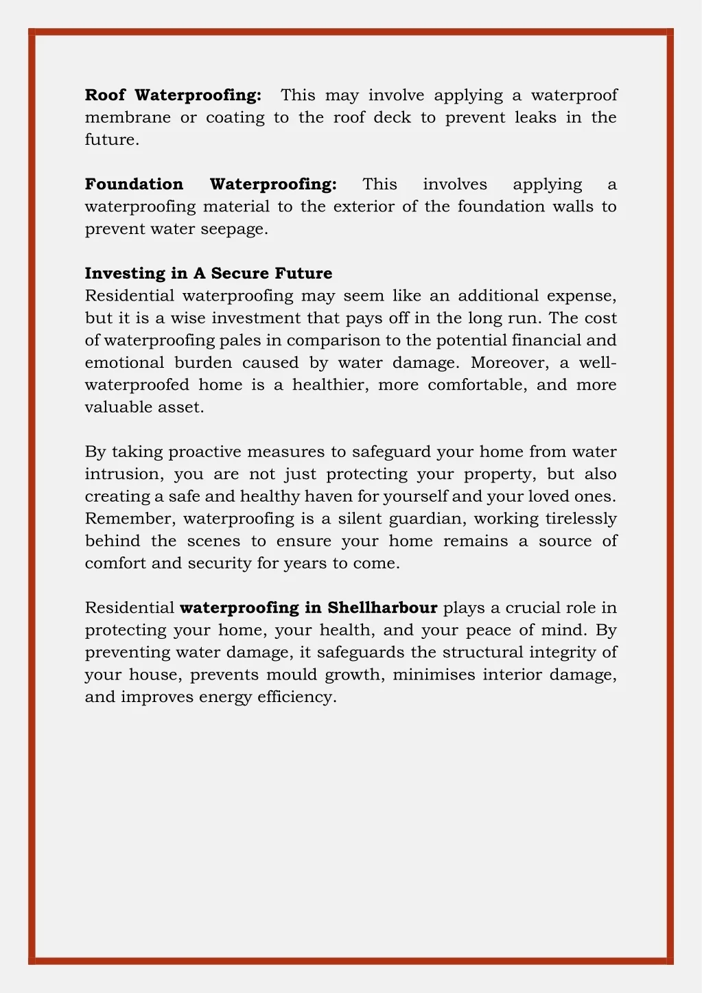PPT - How Residential Waterproofing Protects Your Home and Your Life ...