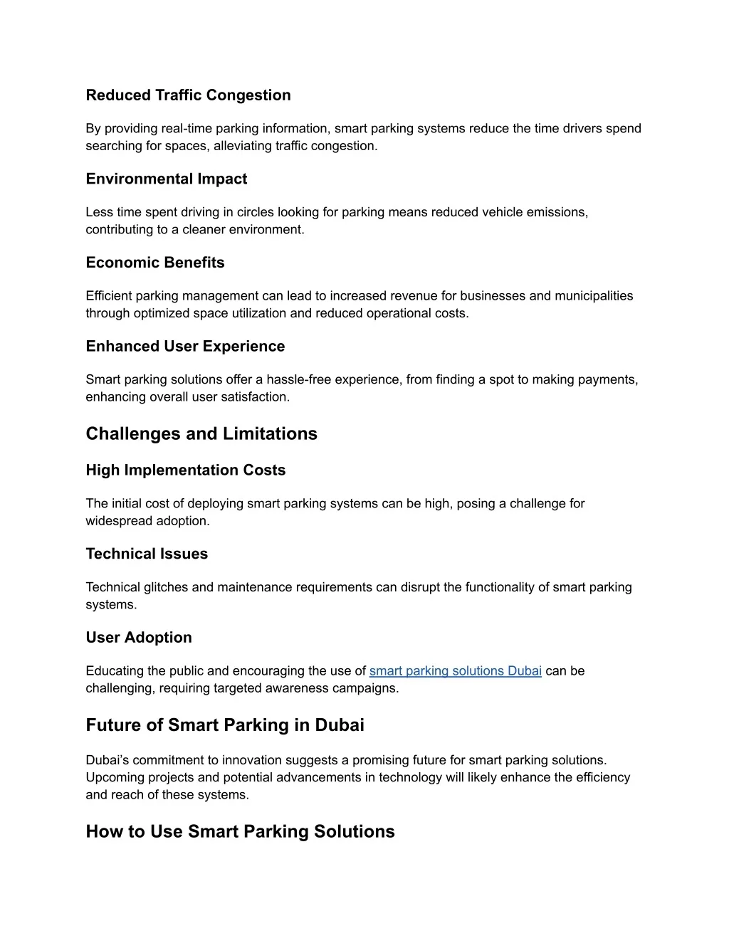 PPT - Smart Parking Solutions Dubai PowerPoint Presentation, free ...