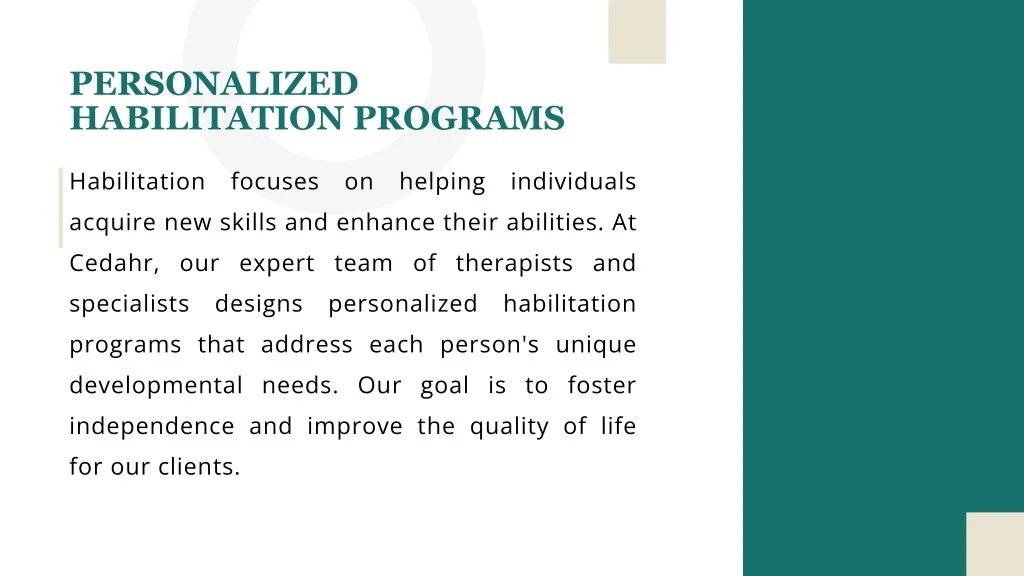 PPT - centre for developmental analysis habilitation and rehabilitation ...