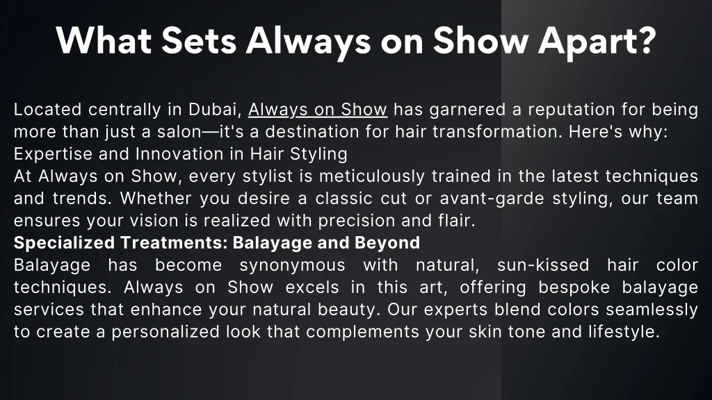 PPT - The Ultimate Guide to Finding the Best Hair Salon in Dubai ...