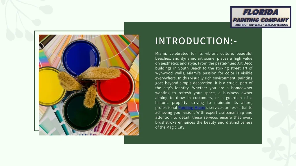 PPT - How to Choose the Right Paint Colors for Your Miami Home ...