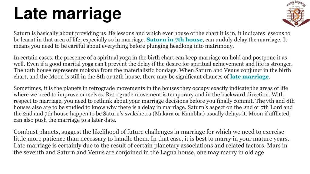PPT - The impact of astrology on late marriage in 2024 PowerPoint ...