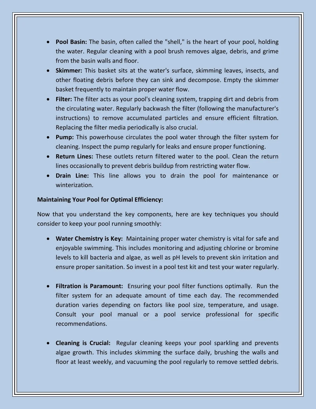 PPT - Dive into Efficiency Essential Montgomery County Swimming Pool ...