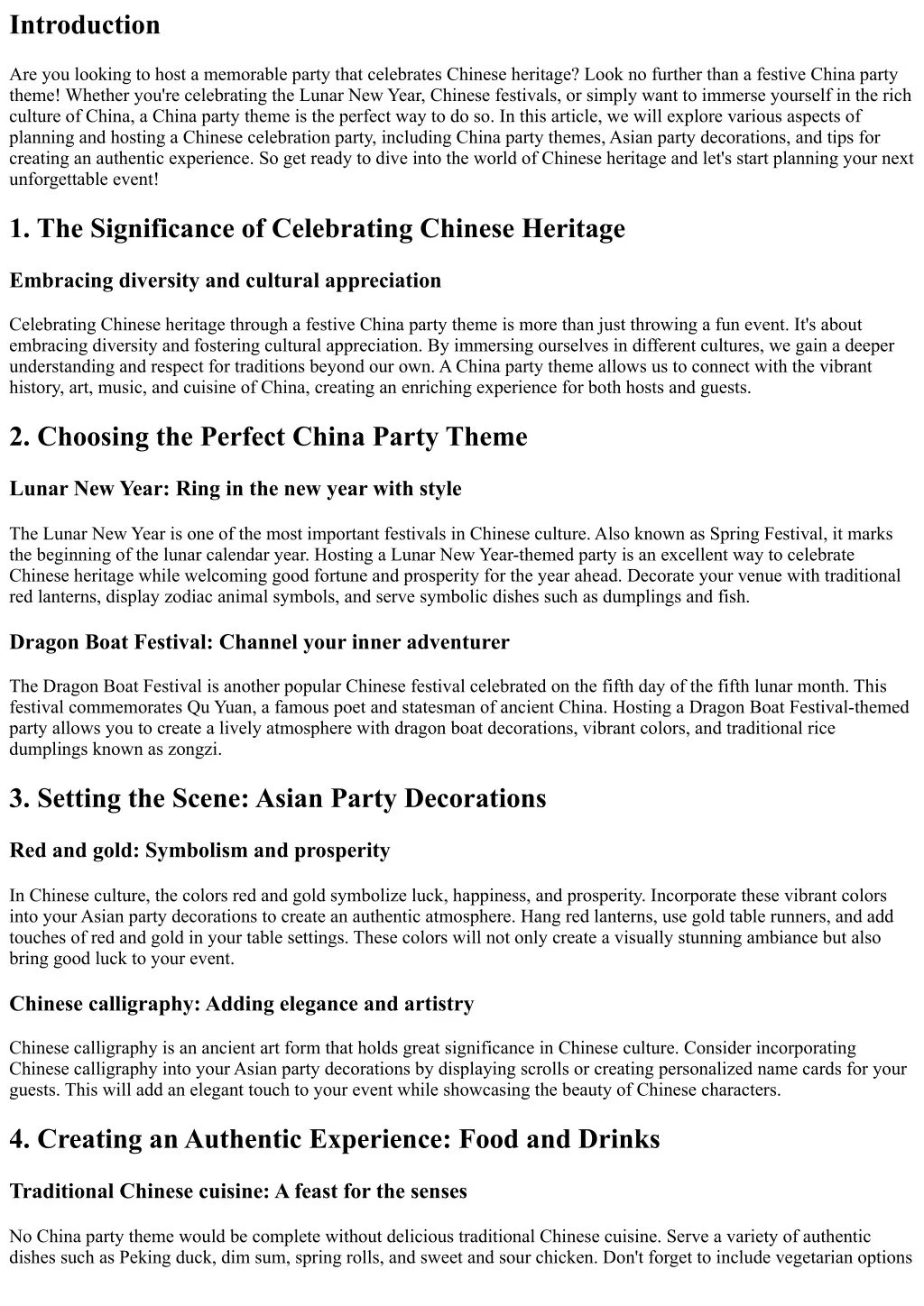 PPT - Celebrate Chinese Heritage with a Festive China Party Theme ...