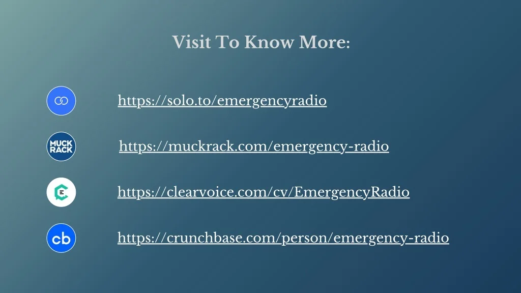 PPT - A Brief Introduction About Emergency Radio PowerPoint ...