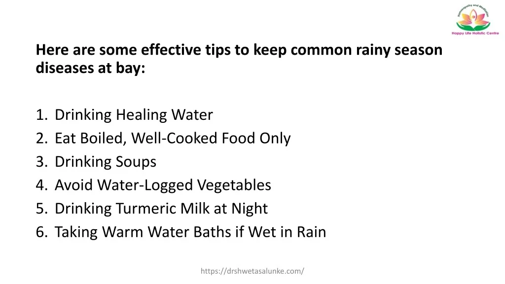 PPT - How to Protect Yourself from Common Rainy Season Diseases ...