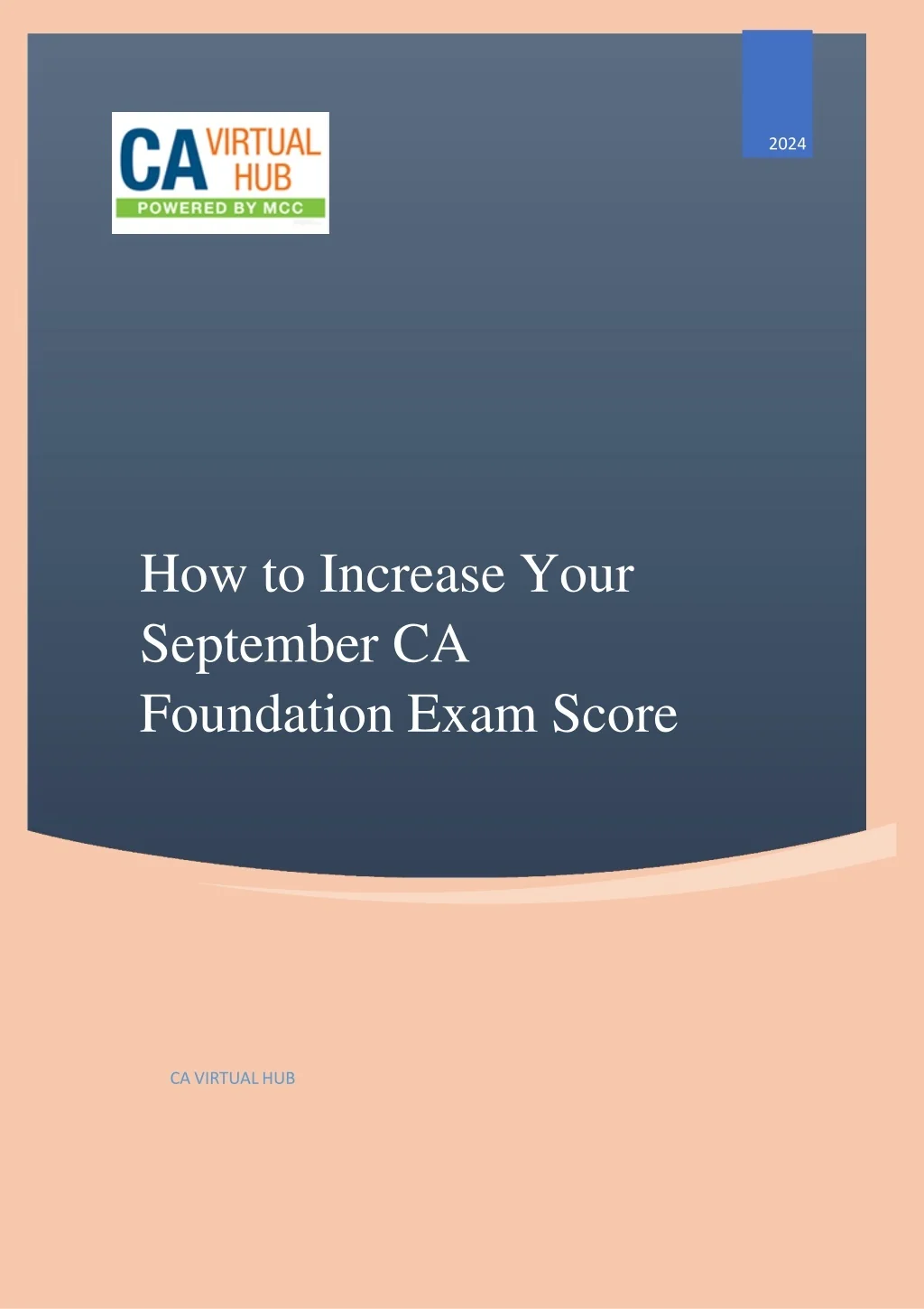 PPT - How Can Online Coaching Boost Your September CA Foundation Exam ...