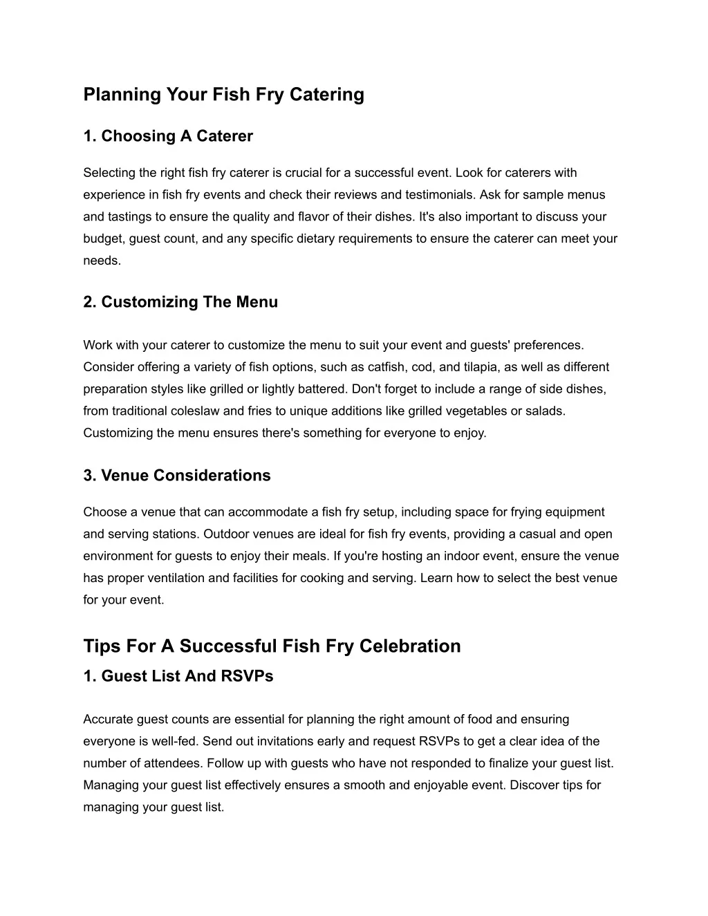PPT - Why Fish Fry Catering Is Perfect for Your Next Celebration ...