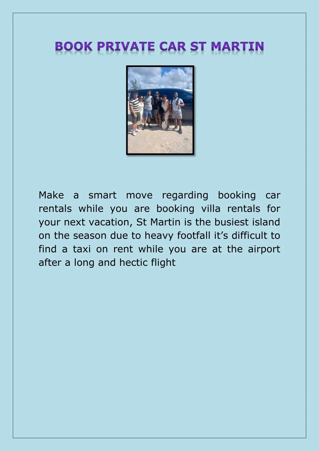 PPT - Book private car St Martin PowerPoint Presentation, free download ...