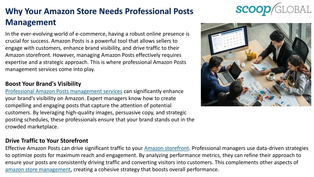 PPT - Why Your Amazon Store Needs Professional Posts Management ...