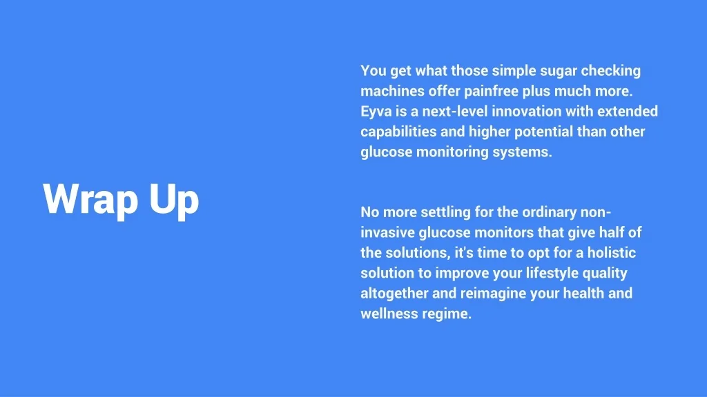 PPT - EYVA Non-Invasive Blood Glucose Monitor for Sale PowerPoint ...