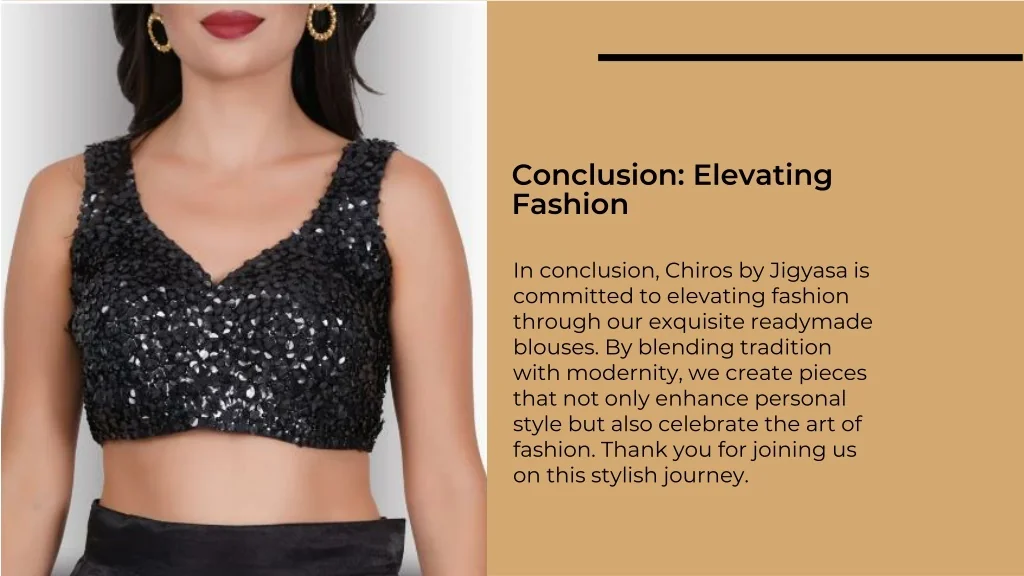 PPT - Elevating Fashion: The Art of Readymade Blouses at Chiros by ...