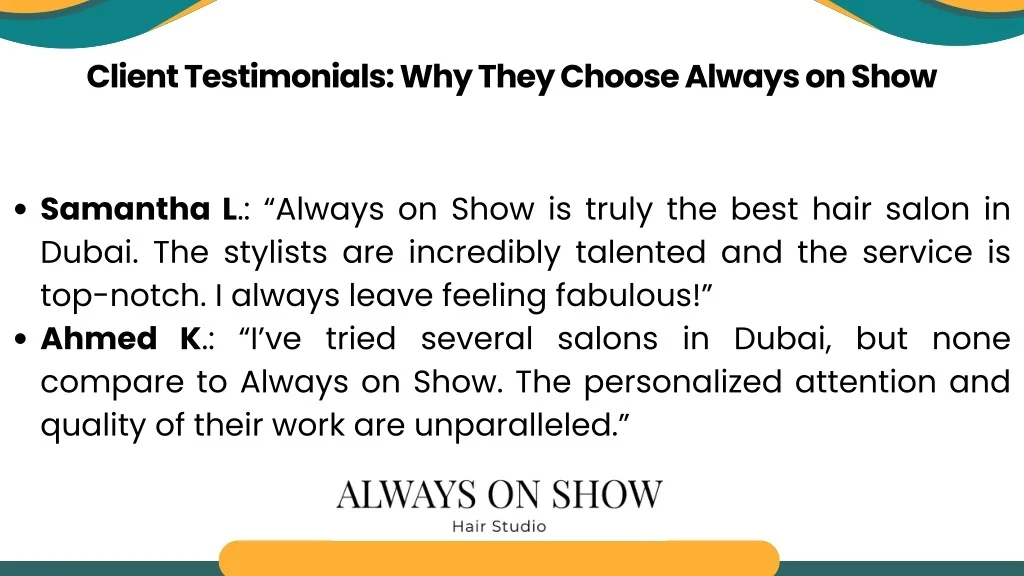 PPT - Best Hair Salon in Dubai: Discover Always on Show PowerPoint ...