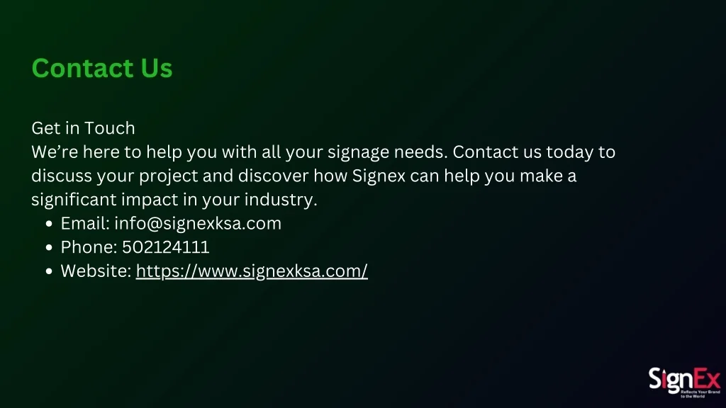 PPT - signex signages indoor and outdoor PowerPoint Presentation, free ...