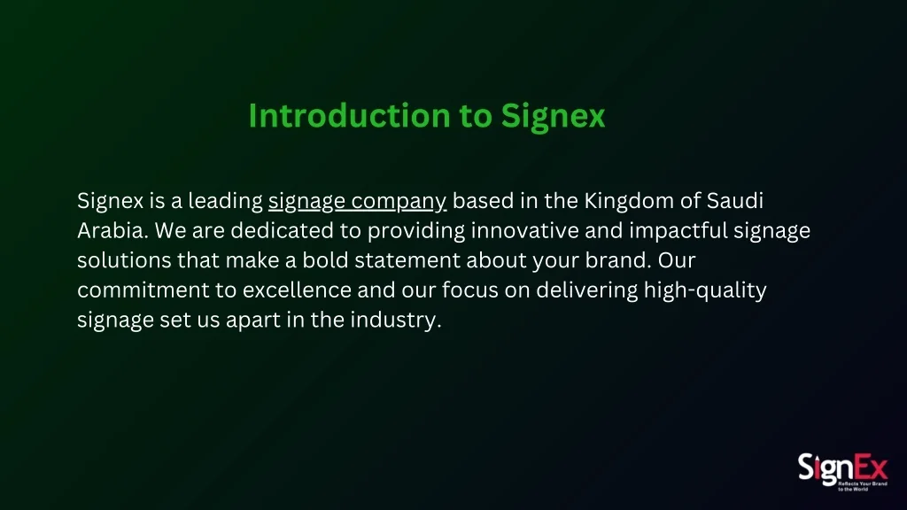 PPT - signex signages indoor and outdoor PowerPoint Presentation, free ...