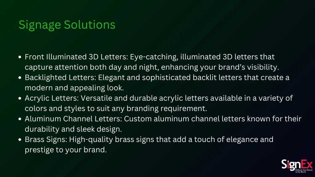 PPT - signex signages indoor and outdoor PowerPoint Presentation, free ...