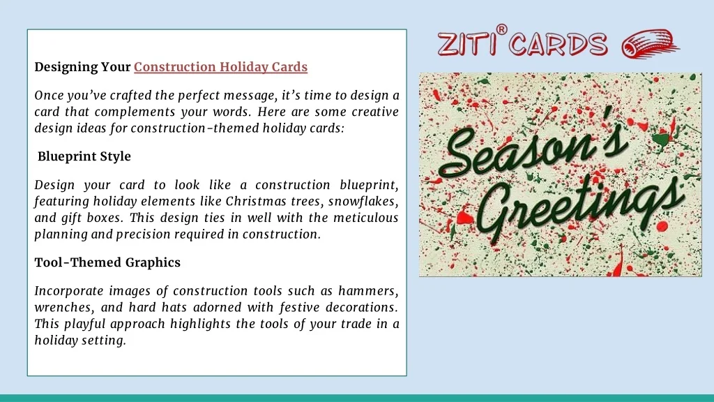 PPT - Nail Down the Perfect Holiday Message with Construction Holiday ...