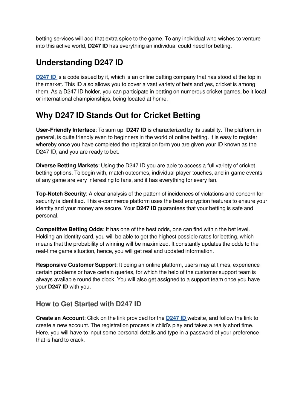 PPT - Cricket ID: Elevate Your Betting Game with D247 ID PowerPoint Presentation - ID:13443084