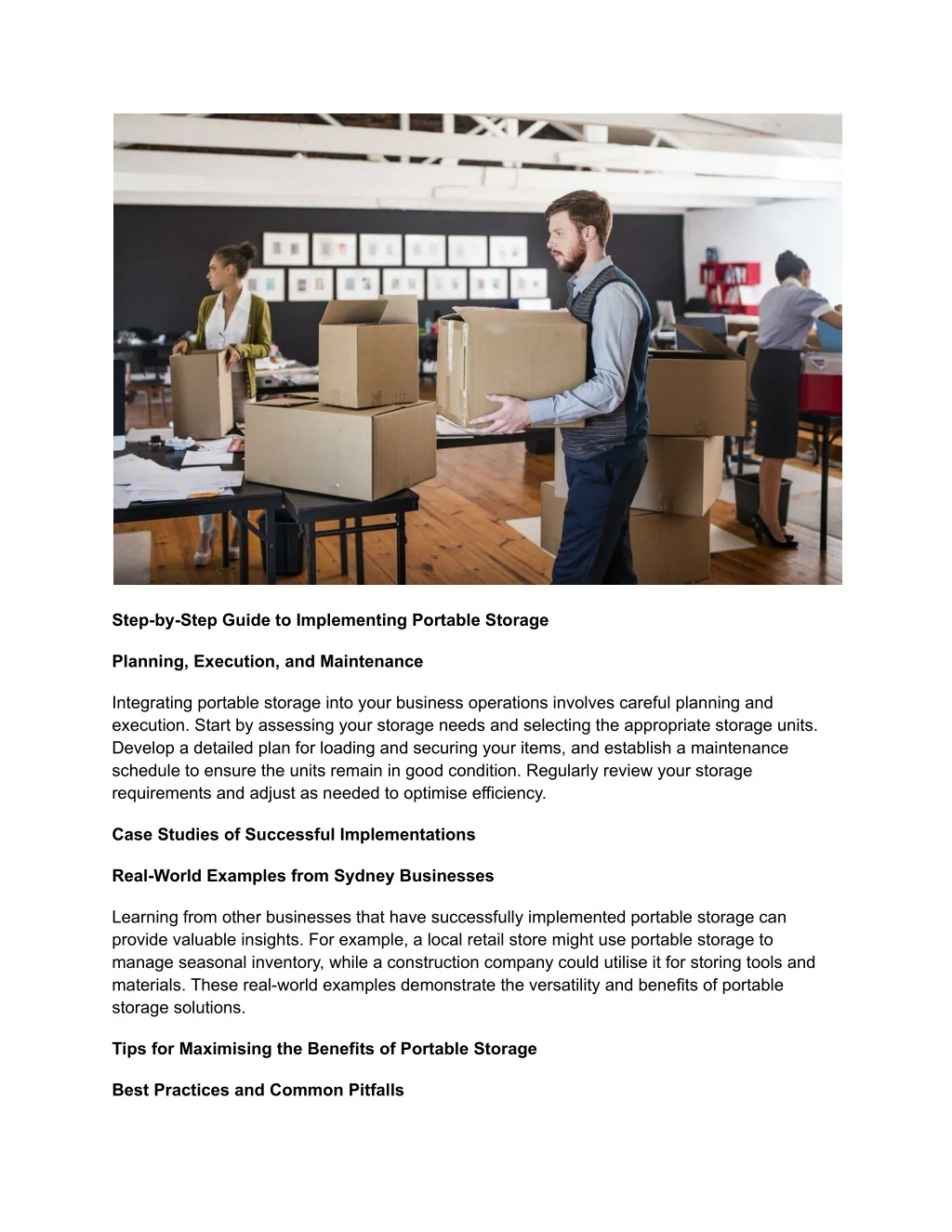 PPT - Streamline Your Sydney Business with Affordable Portable Storage ...