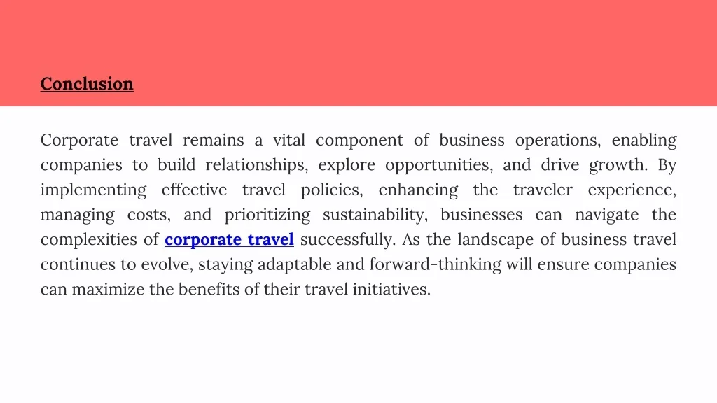 PPT - Premium Corporate Travel Solutions for Business Success ...