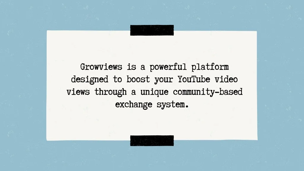 PPT - Growviews-Elevate Your YouTube Success PowerPoint Presentation ...