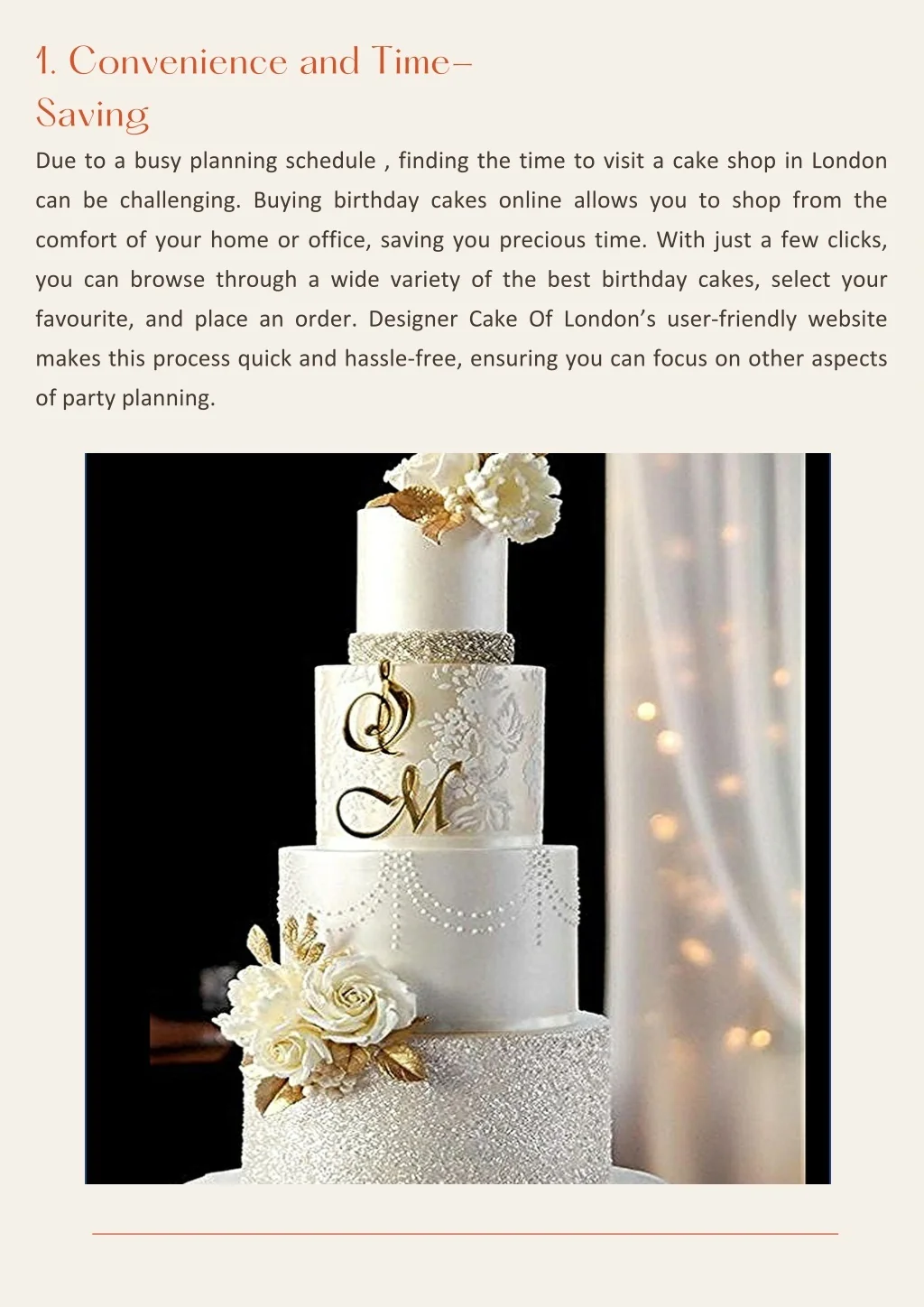 PPT - 5 Benefits Of Buying Birthday cakes Online In London PowerPoint ...