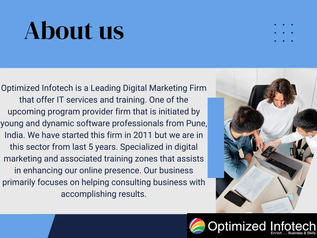 PPT - Best Digital Marketing Agency in Pune Optimized Infotech PowerPoint Presentation - ID:13454651