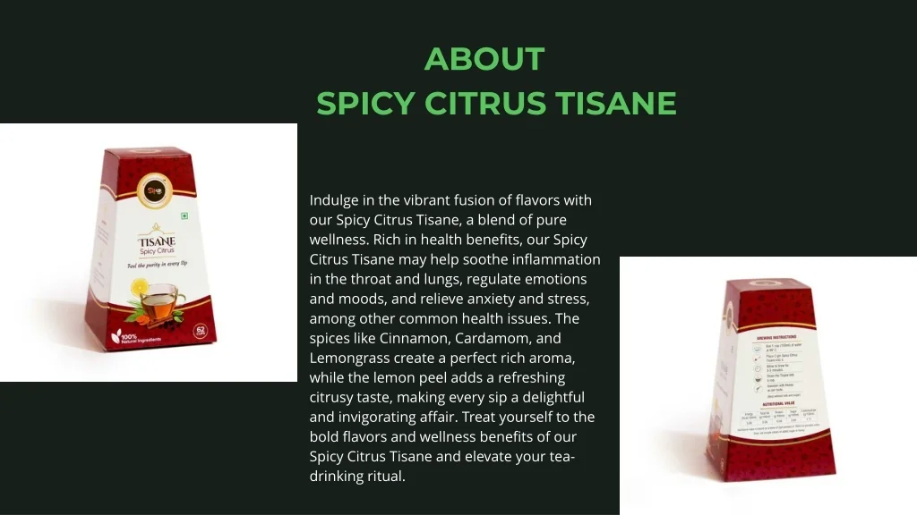 PPT - Benefits of Spicy Citrus Tea PowerPoint Presentation, free ...