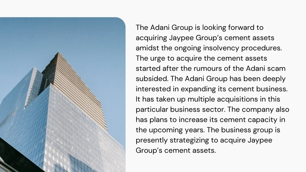 PPT - Adani Group Plans To Acquire Jaypee Group’s Cement Assets ...