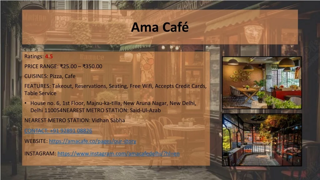 PPT - Top 10 Cafes in Delhi PowerPoint Presentation, free download - ID:13456553