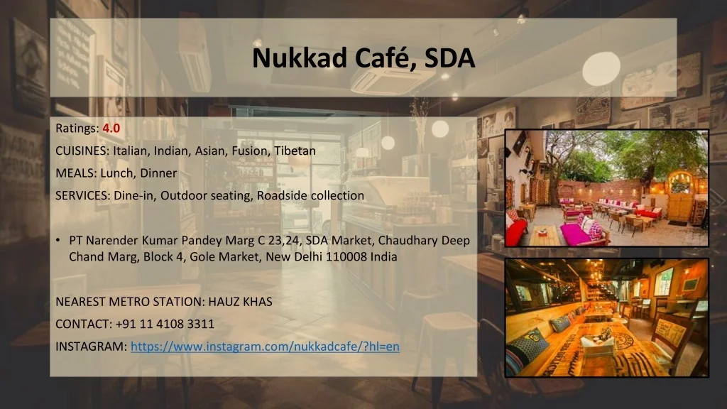 PPT - Top 10 Cafes in Delhi PowerPoint Presentation, free download - ID ...