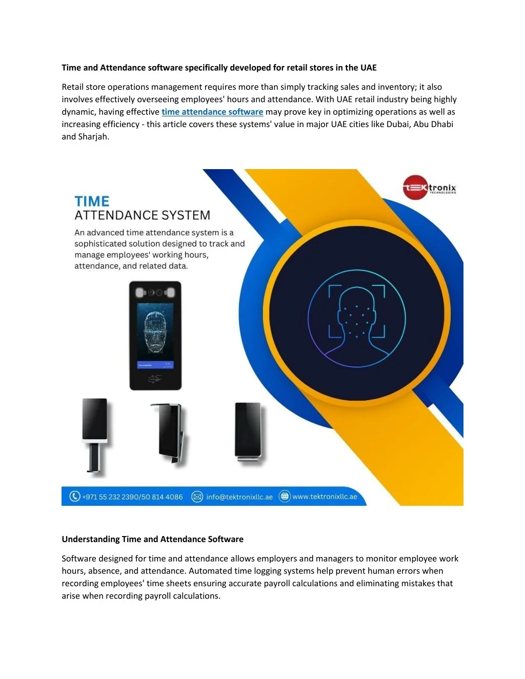 PPT - Time and Attendance Software for Retail Stores in the UAE ...