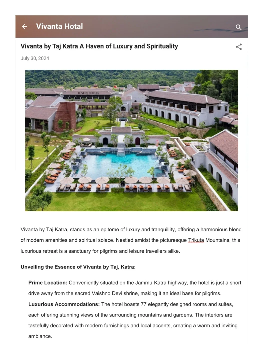 PPT - Vivanta by Taj Katra A Haven of Luxury and Spirituality ...