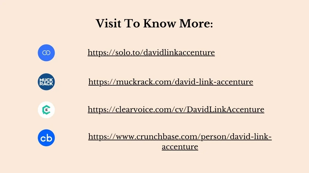 PPT - A Brief Introduction About David Link Accenture PowerPoint ...