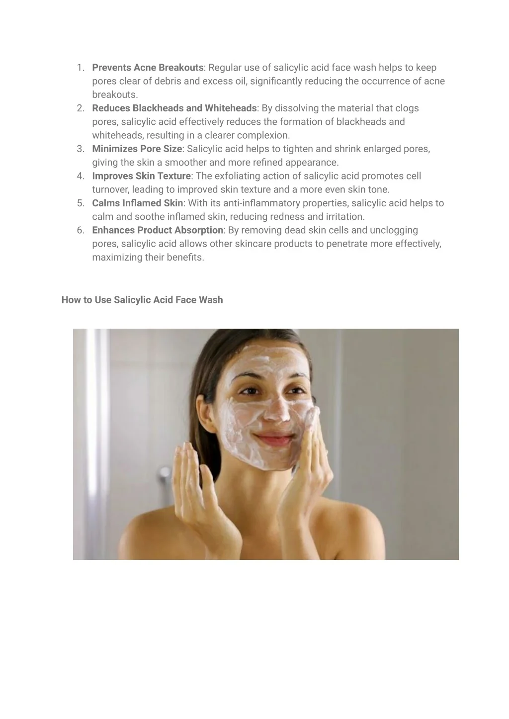 PPT - Salicylic Acid Face Wash The Ultimate Solution for Acne-Prone ...