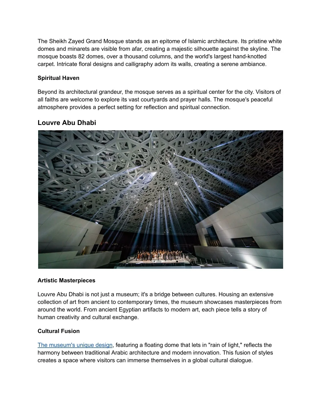 PPT - 10 Must-See Attractions on Abu Dhabi Cultural Tour PowerPoint ...