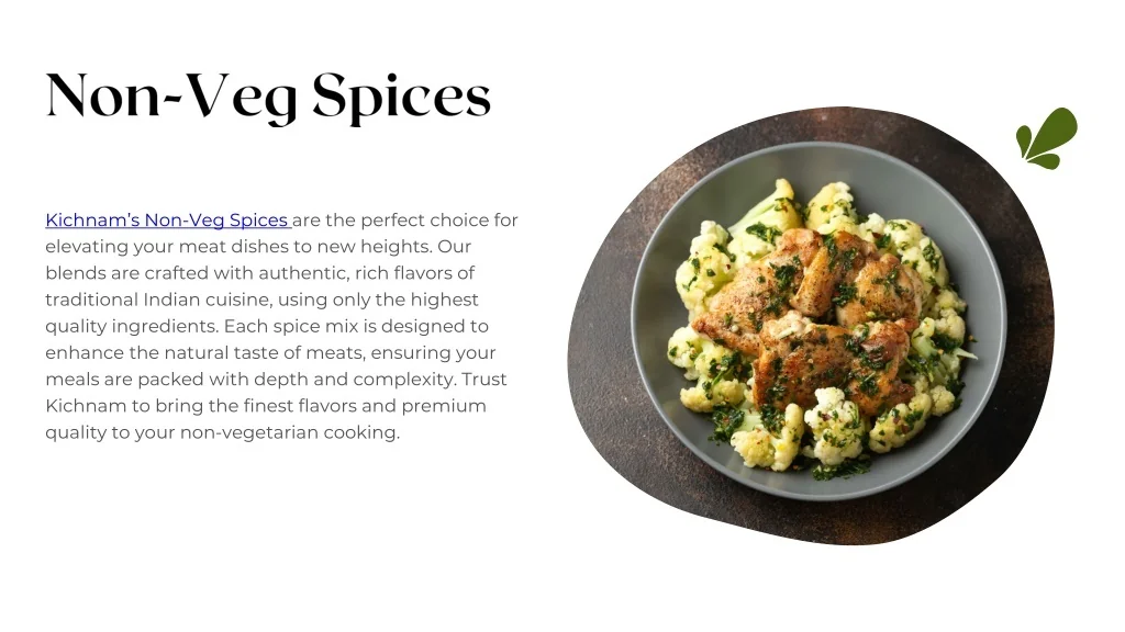 PPT - Elevate Your Meat Dishes with Kichnam's Premium Non-Veg Spices ...